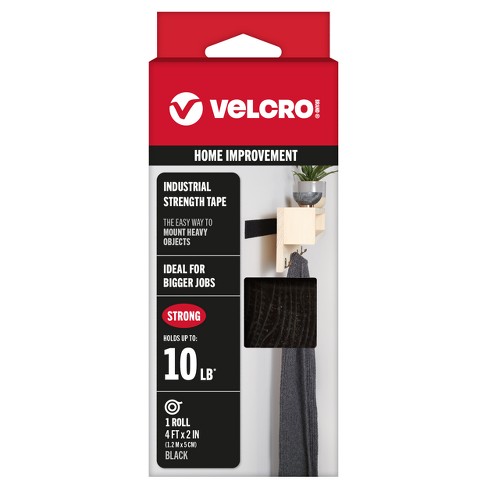 Velcro 4'x2" Industrial Strength Roll Black : Target