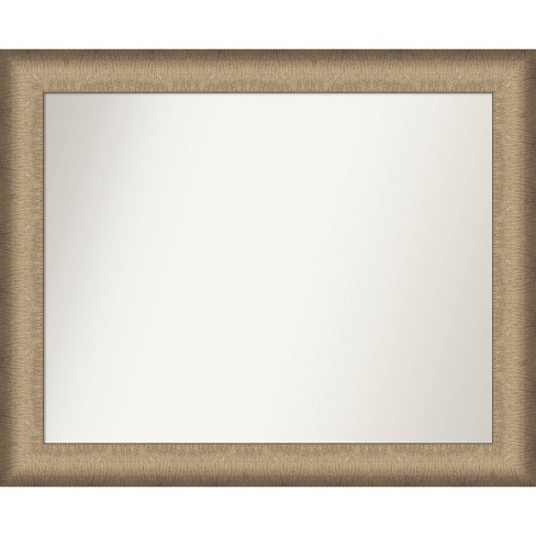 33" X 27" Elegant Bathroom Wall Mirror Brushed Bronze - Amanti Art ...