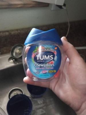 Tums Chewy Bites Extra Strength Antacid Assorted Berry 60ct : Target