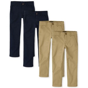 The Children's Place Boys Uniform Stretch Skinny Chino Pants 4-Pack ...