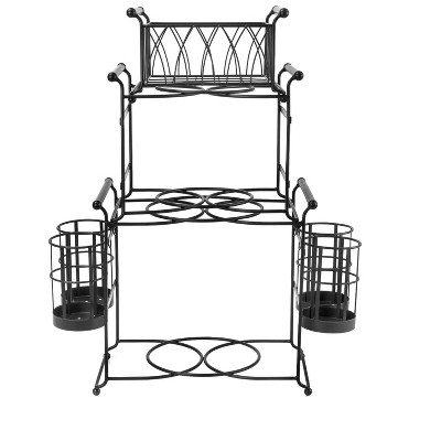 Sorbus 7-piece Stackable Buffet Caddy Set Black : Target