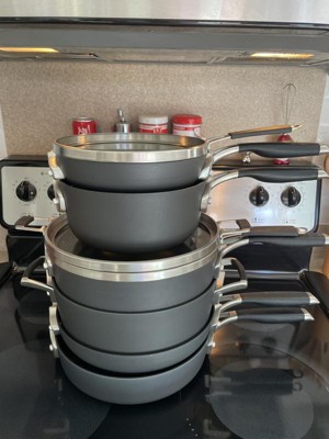 Select By Calphalon With Aquashield Nonstick 9pc Space-saving Cookware ...