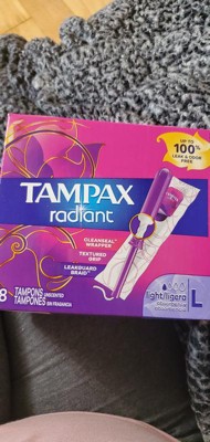 Tampax Radiant Light And Regular Duo-pack Tampons - 26ct : Target