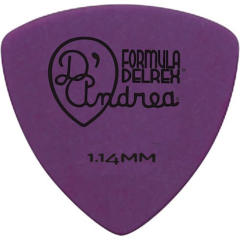D'andrea 346 Guitar Picks Rounded Triangle Delrex Delrin - One Dozen ...