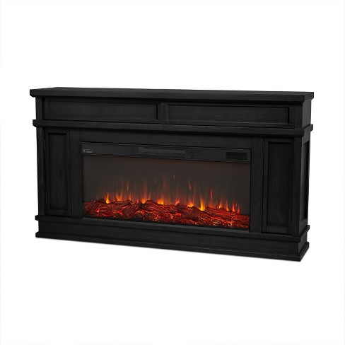 Torrey 60" Landscape Electric Fireplace Tv Stand In Black By Real Flame ...