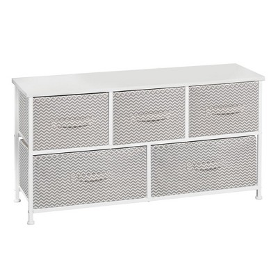 Mdesign Fabric 5-drawer Closet Storage Organizer Furniture Unit : Target