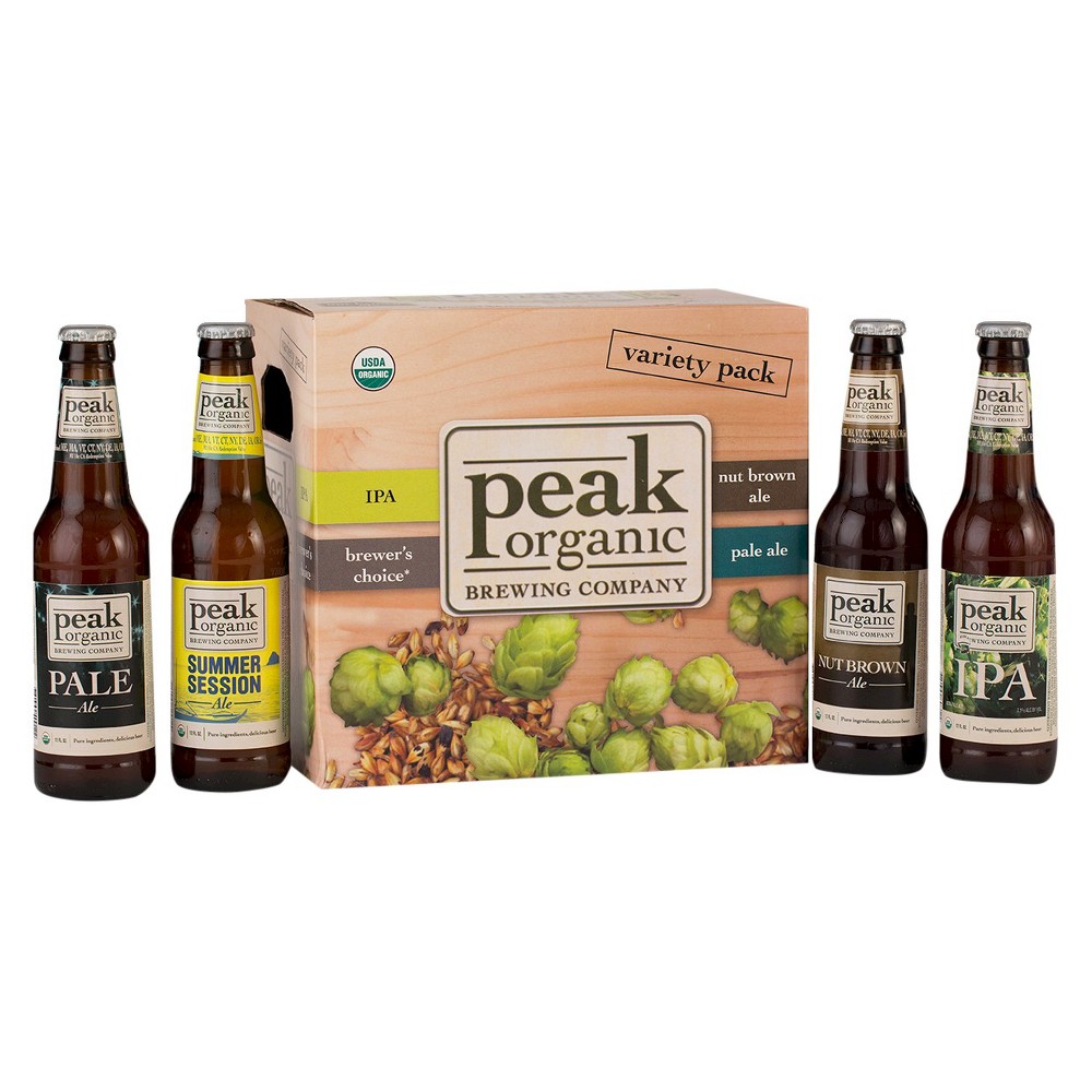 UPC 780369502123 - Peak Organic Variety Beer Pack - 12pk/12 fl oz Bottles | upcitemdb.com