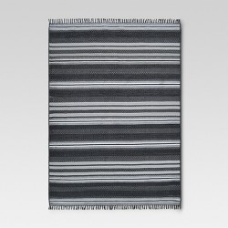Pattern Stripe Outdoor Rug Blue - Threshold™ : Target