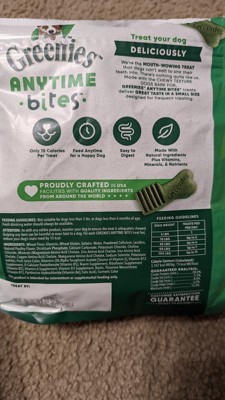Greenies Anytime Bites Dental Peppermint Flavor Dog Treats - Mint ...