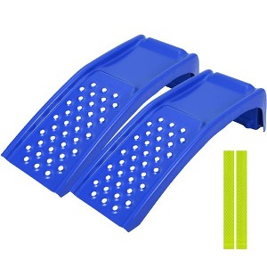 Car Ramp Set of 2, Heavy-Duty Steel Vehicle Ramps for Trucks & SUVs ...