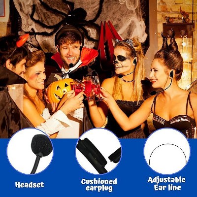 4E's Novelty Rockstar Costume Headset Prop – Fake Microphone ...