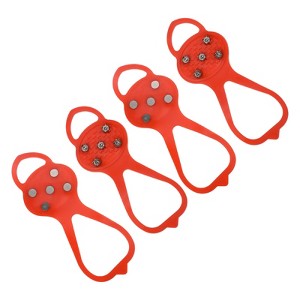Unique Bargains Non-Slip Traction Climbing Hiking Ice Grippers Spike ...
