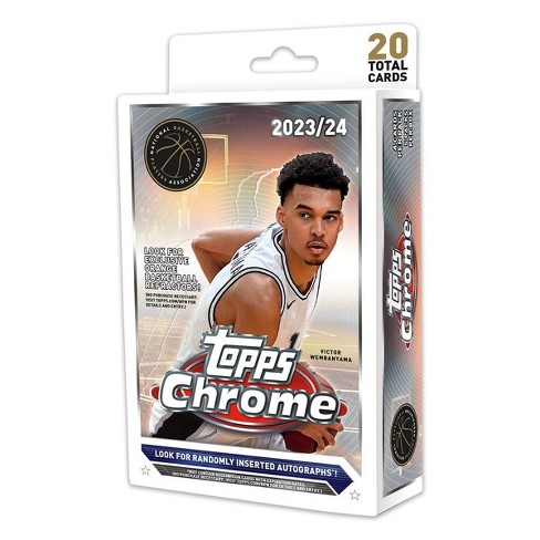 2023-24 Topps Chrome Basketball Trading Card Hanger Pack : Target