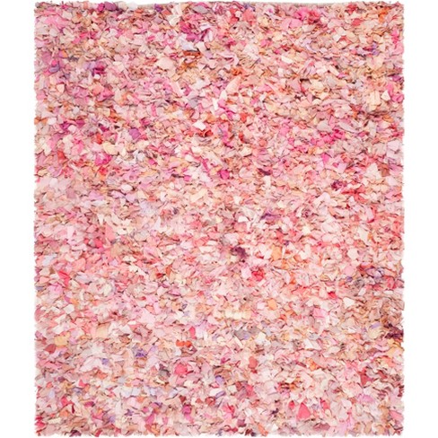Rio Shag Sg951 Hand Woven Area Rug - Ivory/pink - 6'x9' - Safavieh ...