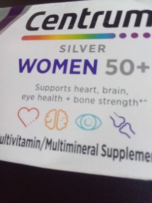 Centrum Silver Women 50+ Multivitamin/multimineral Supplement Tablets ...