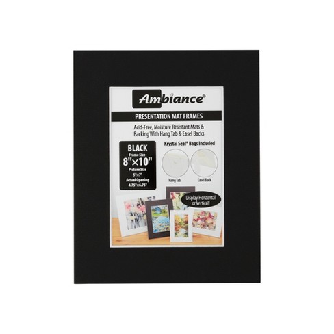 Ambiance Framing Ambiance 5-pack Mat Frame 8x10" - Black : Target