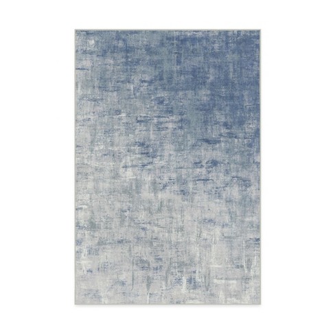 Ruggable Impasto Washable Modern Ombre Area Rug - Impasto Slate Blue 6 ...