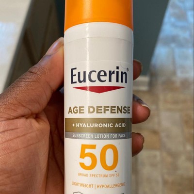 Eucerin Age Defense Face Sunscreen Lotion - Spf 50 - 2.5 Fl Oz : Target