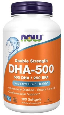 Now Foods Dha 500 Mg 180 Softgel : Target