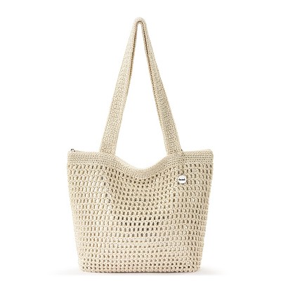 THE SAK Women's Casual Classics Tote Gen, Natural W/ Silver : Target