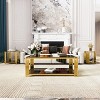 Modern Metal Round/Square/ Rectangle End Table with Storage, Gold ...