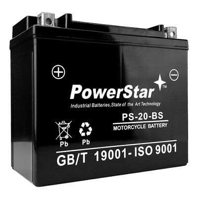 PowerStar PS20-BS, Harley 65991-82B Replacement Motorcycle Battery : Target