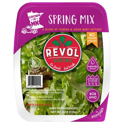 Revol Greens Spring Lettuce Mix - 4.5oz : Target