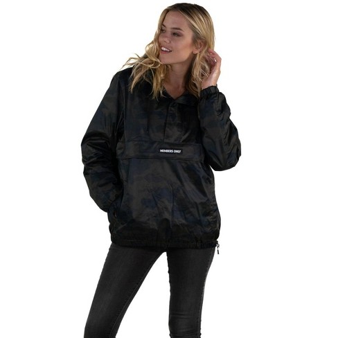 Members Only Women's Camo Popover Oversized Jacket - Camouflage - X ...
