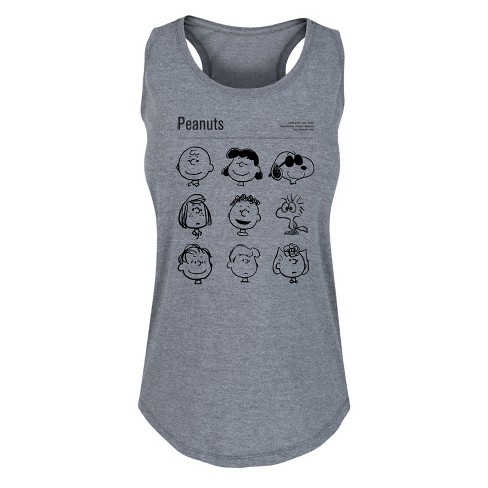 Women's Peanuts Peanuts Snoopy And Friends Graphic Racerback Tank ...