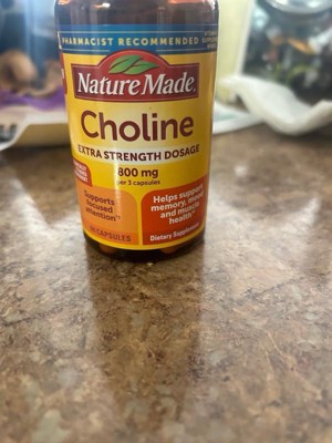 Nature Made Choline Capsules - 60ct : Target