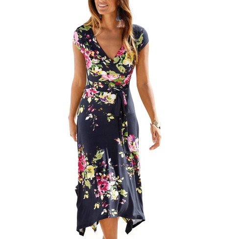 Lascana Women's Handkerchief Hem Dress Sundress Summer : Target