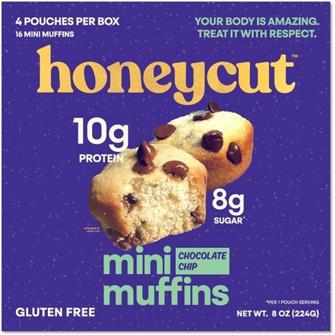 Honeycut Mini Muffins Gluten Free Chocolate Chip - 8oz : Target