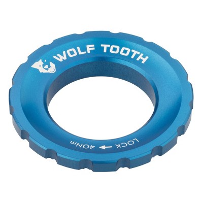 Wolf Tooth CenterLock Lockring - Blue Durable Anodized Finish, Washer ...