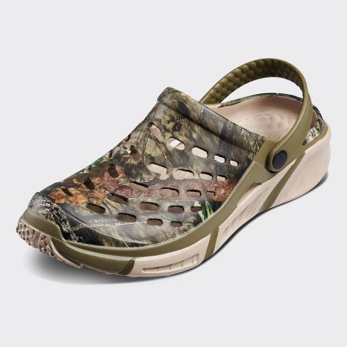 Joybees Men's Trekking Clog Sandals - Olive Green/tan 13 : Target