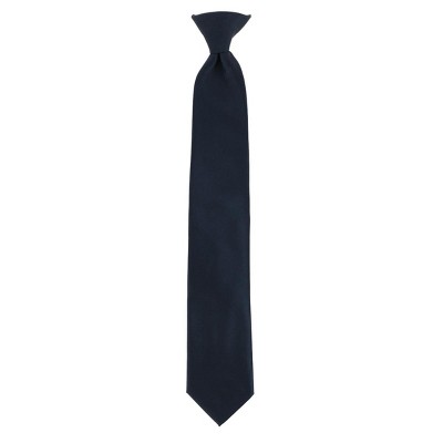 Ctm Men's Solid Clip On Tie, Navy : Target