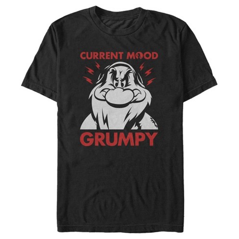 Men's Snow White And The Seven Dwarfs Grumpy Current Mood T-shirt ...