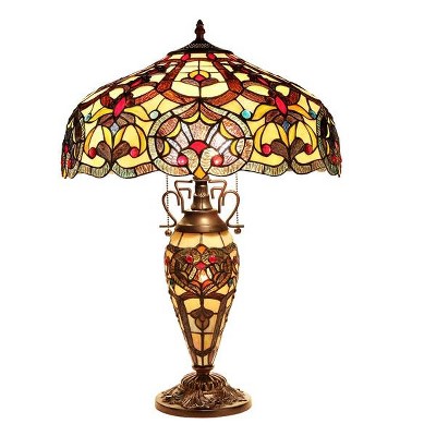 Chloe Lighting Ch33473iv18-dt3 Sadie Tiffany-style 3 Light Victorian ...