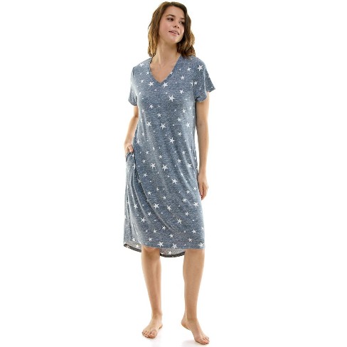 Jaclyn Intimates Junior Woman's Lush Luxe Short Sleeve Sleepshirt ...