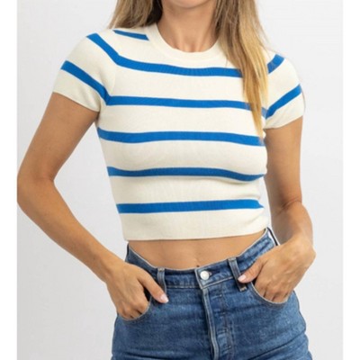 Women's Wednesday Bold Stripe Top - Miou Muse S : Target