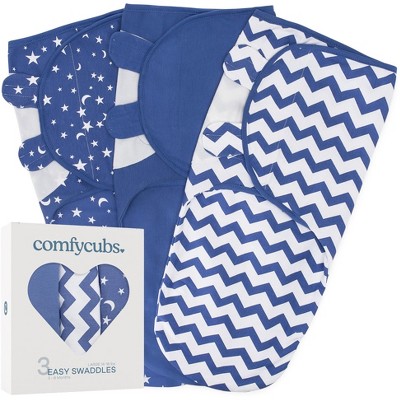 Swaddle Blankets for Baby Girl & Boy 3 Pack Sleep Sack Velcro by Comfy ...