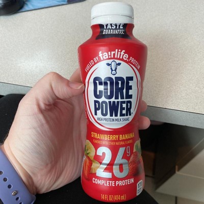 Core Power Strawberry Banana 26g Protein Shake - 14 Fl Oz Bottle : Target