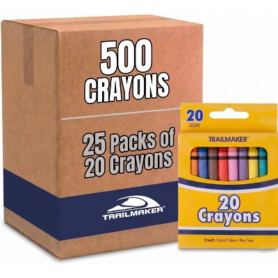 Trail maker (500 Count) Bulk Crayons for Kids, Classroom School ...