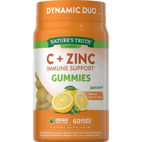 Nature's Truth Vitamin C With Zinc | 60 Gummies : Target