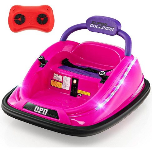 Costway Bumper Car For Kids Electric Ride On Car With Remote Control ...