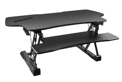 Mount-it! Mobile Standing Laptop Desk | Height Adjustable Rolling Sit ...