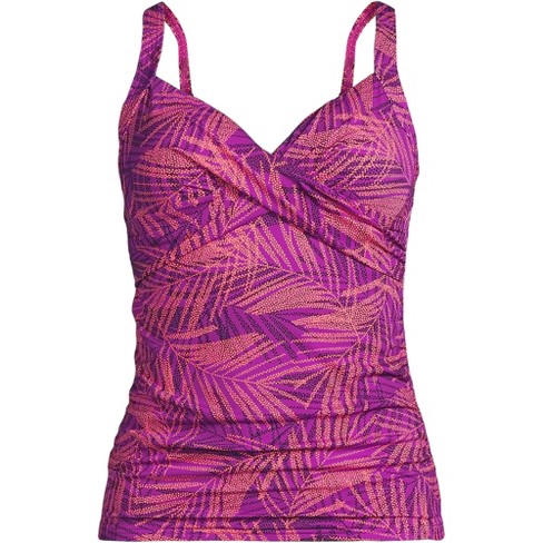 Lands' End Women's D-cup Chlorine Resistant Wrap Underwire Tankini ...
