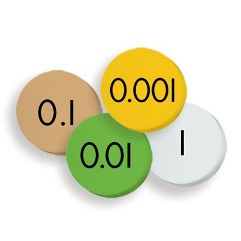 Sensational Math™ 4-value Decimals To Whole Number Place Value Discs ...