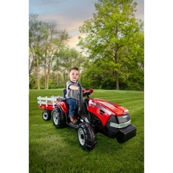 Peg Perego 12v Case Ih Magnum Tractor With Trailer Powered Ride-on ...