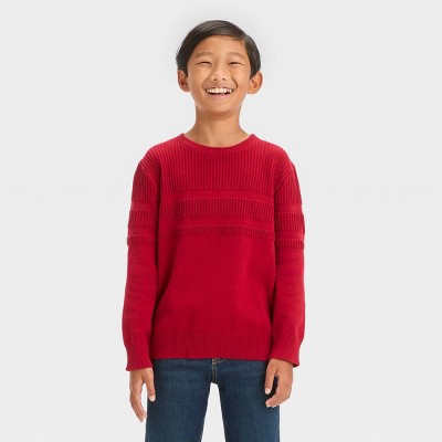 Boys red cardigan online