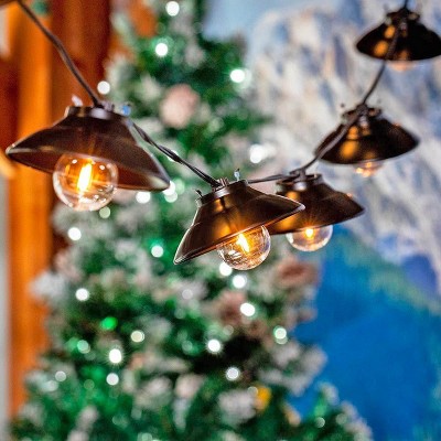 Novelty Lights 10 Bistro Lampshade Led Filament G40 Globe String Light ...